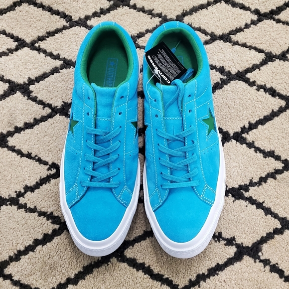 Converse | Shoes | Converse One Star Ox Suede Hawaiian Ocean Blue ...